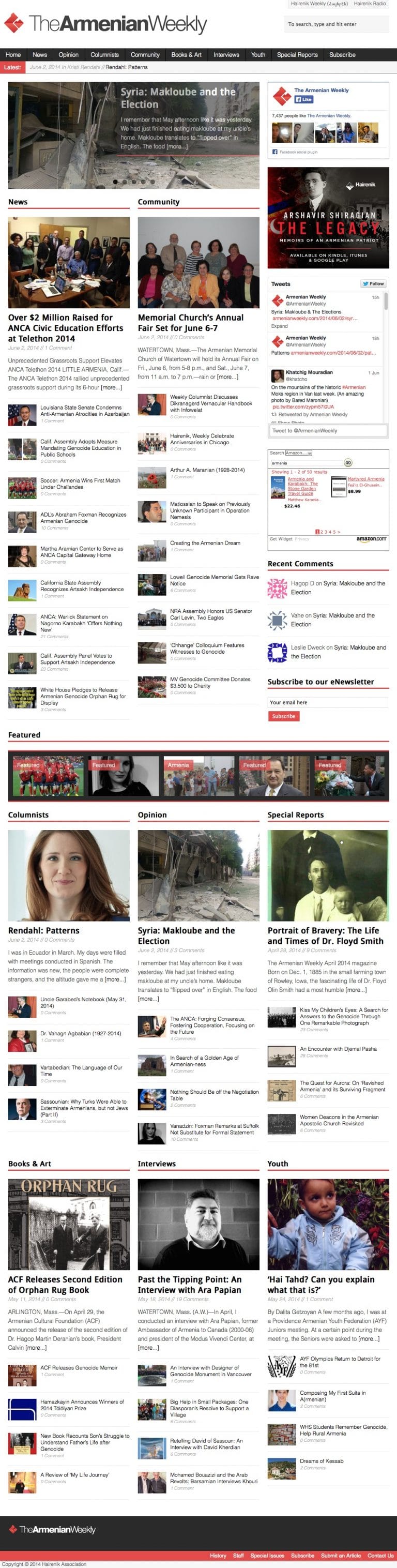 Armenian Weekly – MH Themes