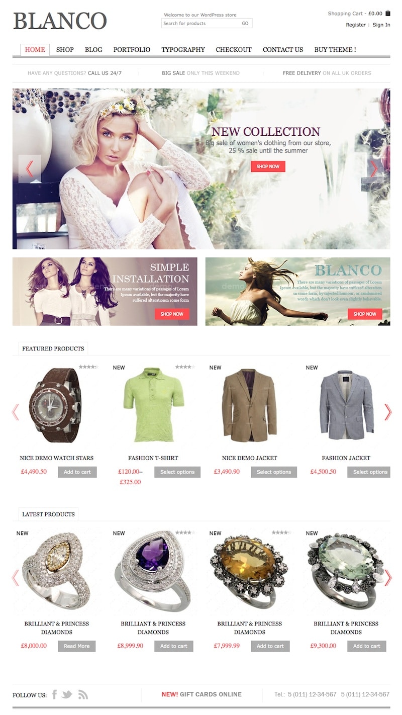Blanco Woocommerce Wp Theme Themes Directory