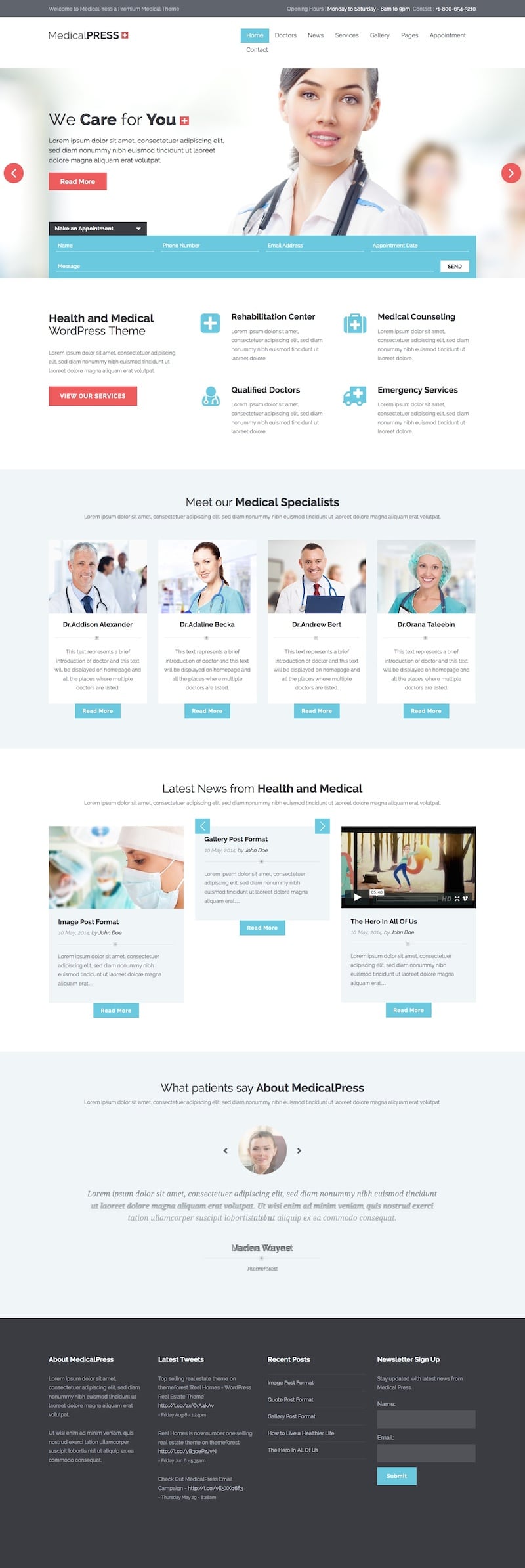 MedicalPress Medical WP Theme | Themes Directory