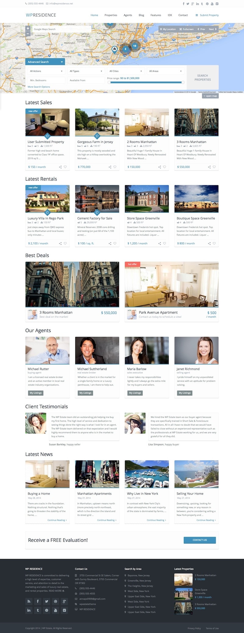 WP Residence WP Real Estate Theme | Themes Directory