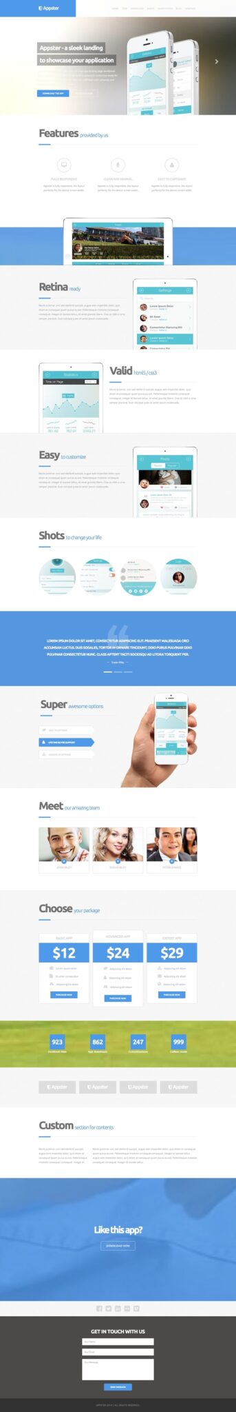Appster Landing Page WordPress Theme | Themes Directory