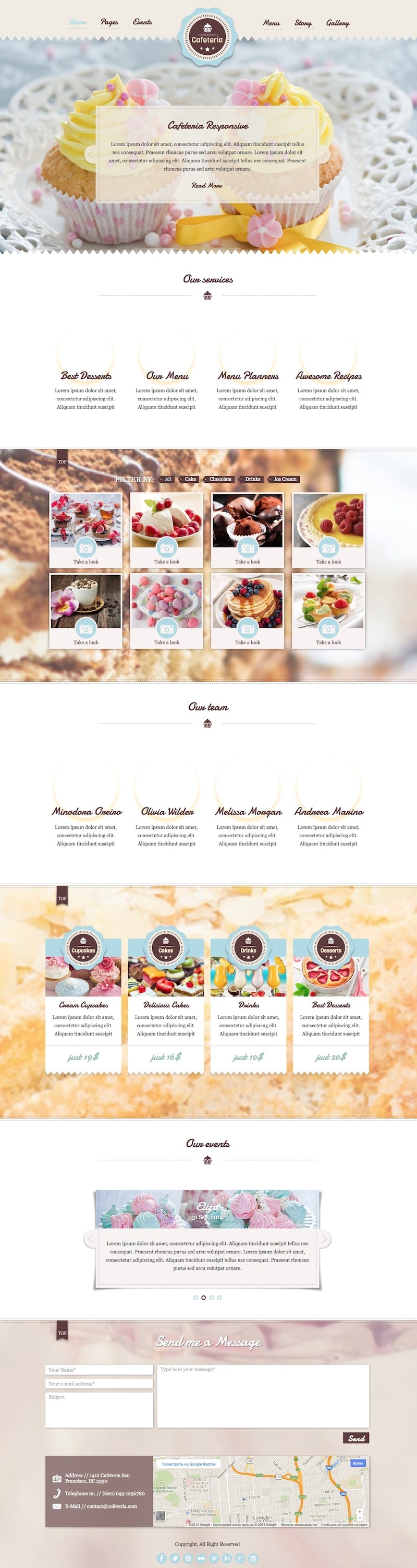 Cafeteria Business WordPress Theme | Themes Directory