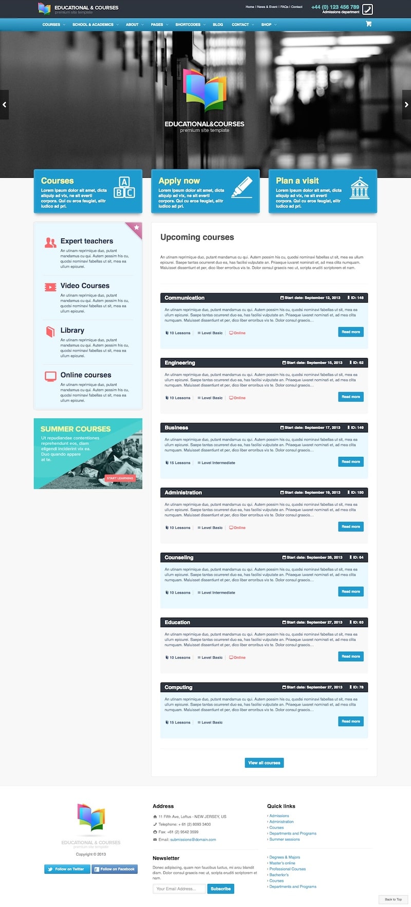 EDU WordPress Theme | Themes Directory