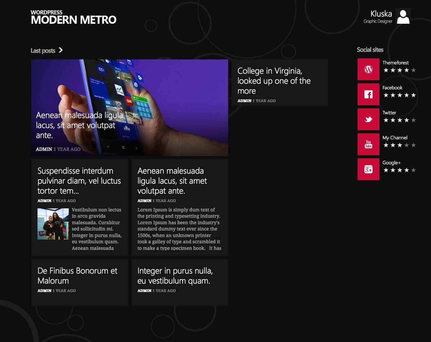 Modern Metro Business WP Theme | Themes Directory
