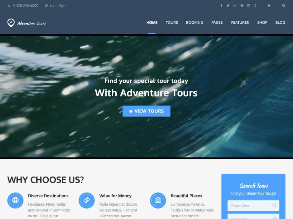 Travelo Travel WordPress Theme | Themes Directory