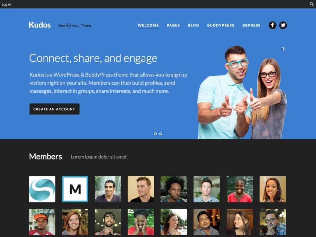 Kudos BuddyPress WordPress Theme | Themes Directory
