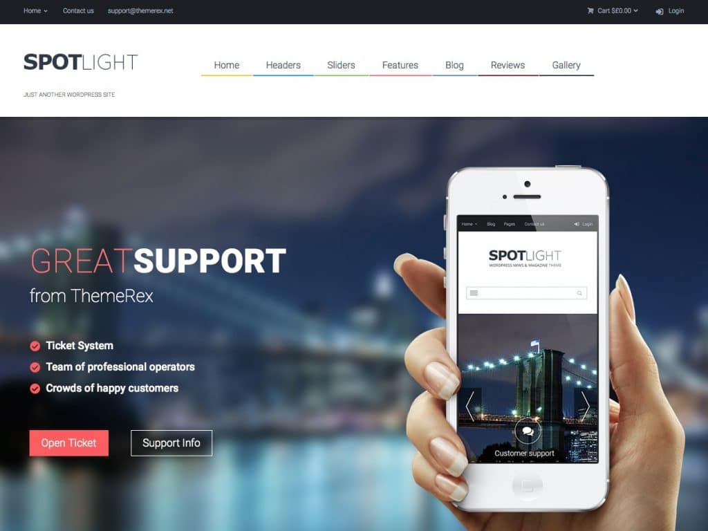 SpotLight Review WordPress Theme | Themes Directory