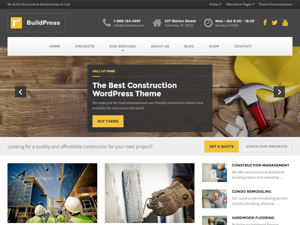 BuildPress Architecture WordPress Theme | Themes Directory