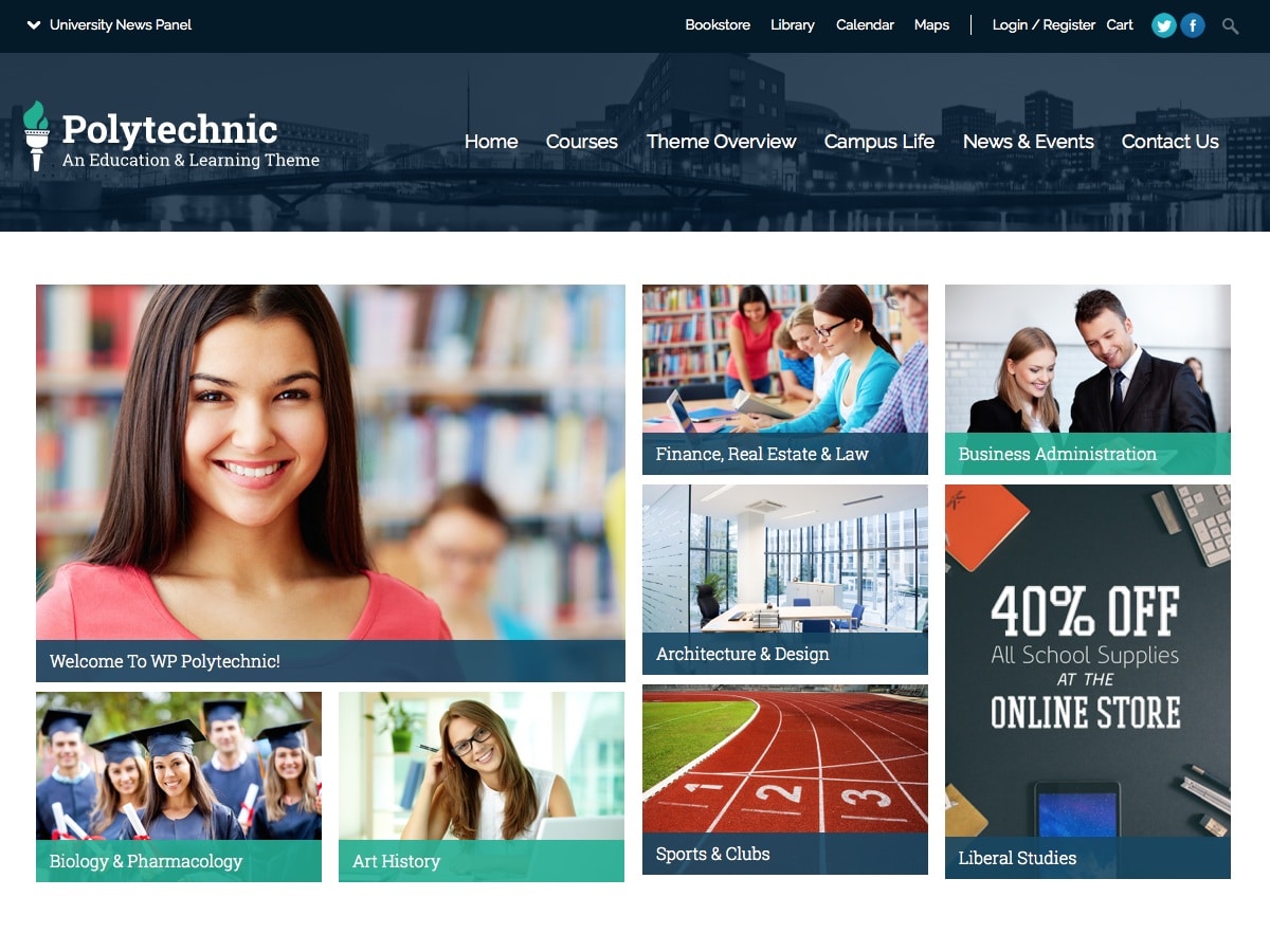 Polytechnic Education WordPress Theme | Themes Directory