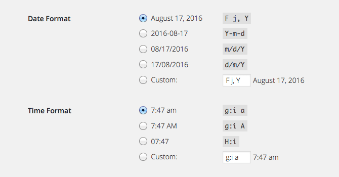 How To Change The Date Time Format In WordPress Without Coding