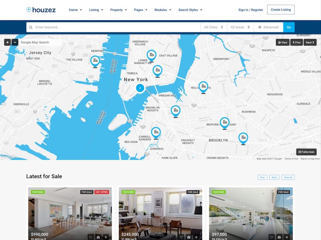 Houzez Real Estate WordPress Theme | Themes Directory