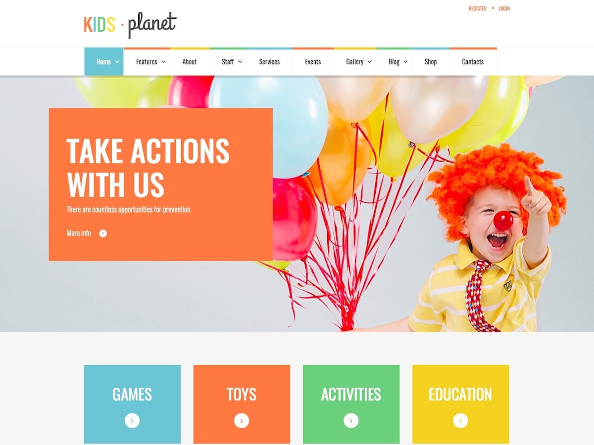 Kids Planet - MultiPurpose WordPress Theme | WordPress Themes Directory