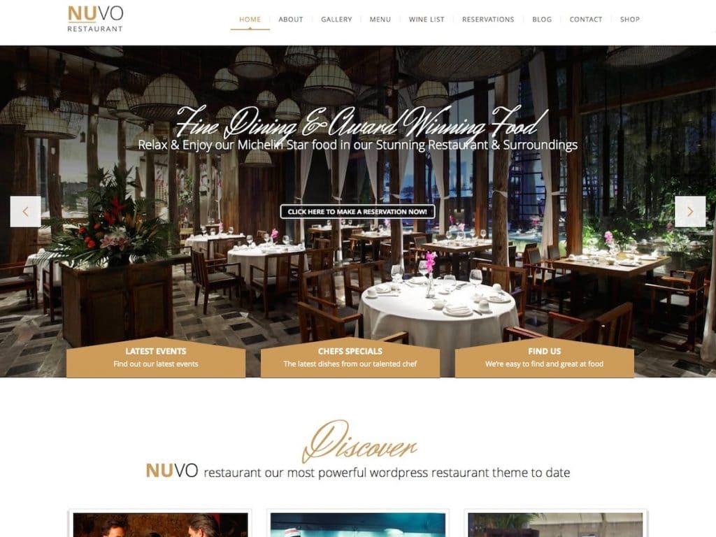 NUVO - Food & Restaurant WordPress Theme | Themes Directory