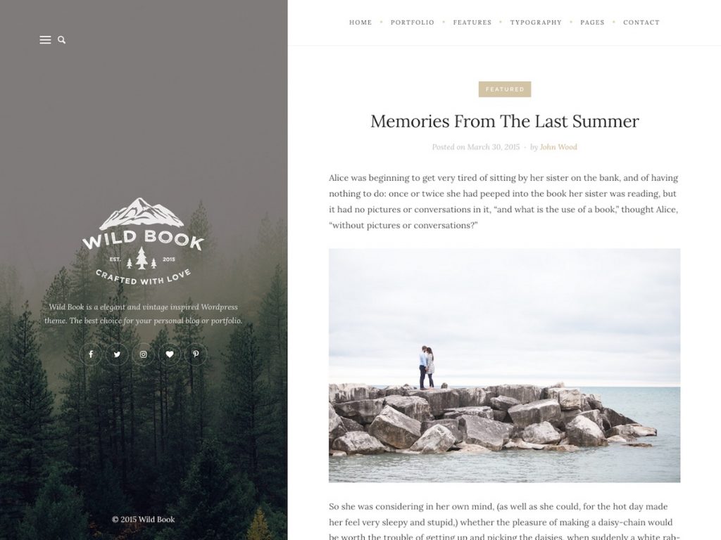 Wild Book - Retro WordPress Theme | WordPress Themes Directory